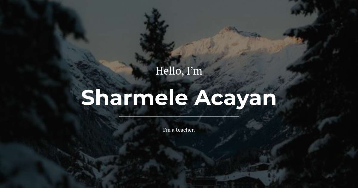 Sharmele Acayan