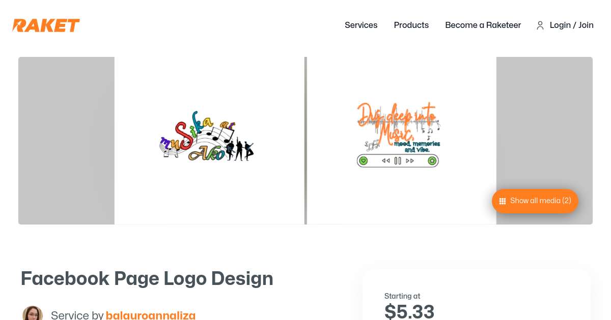 Facebook Page Logo Design by balauroannaliza - Raket.PH