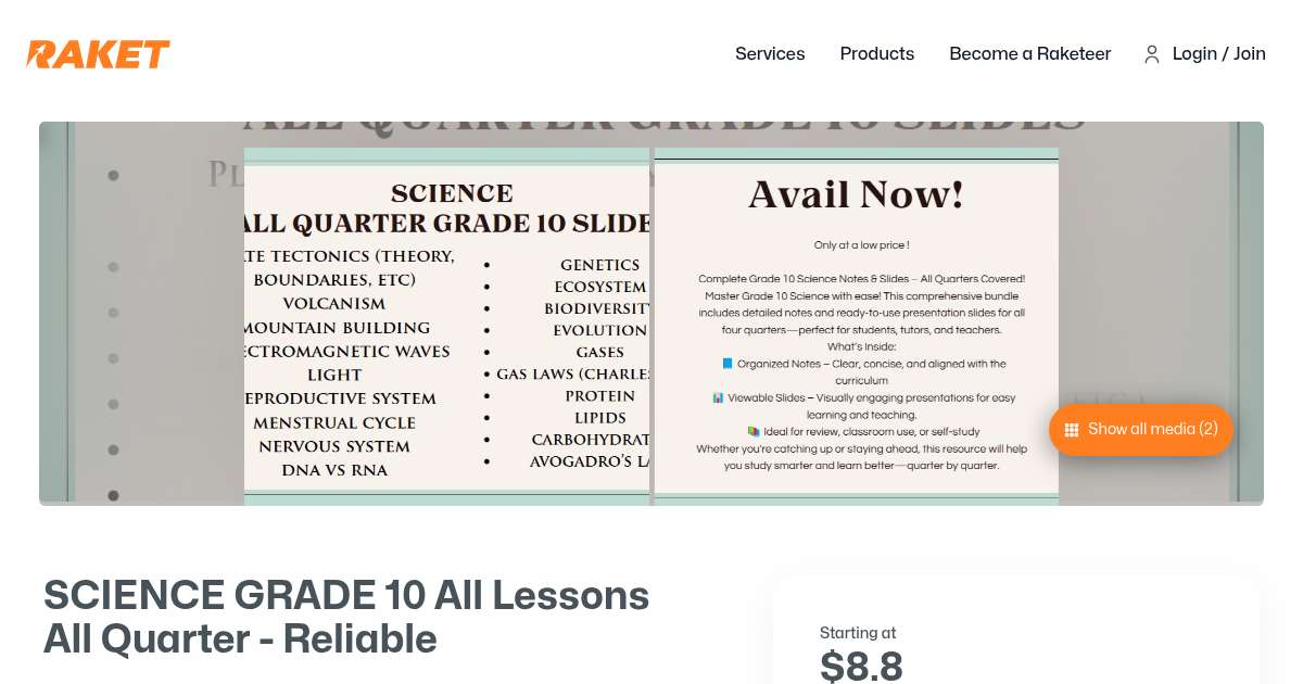 SCIENCE GRADE 10 All Lessons All Quarter - Reliable by rushelper - Raket.PH