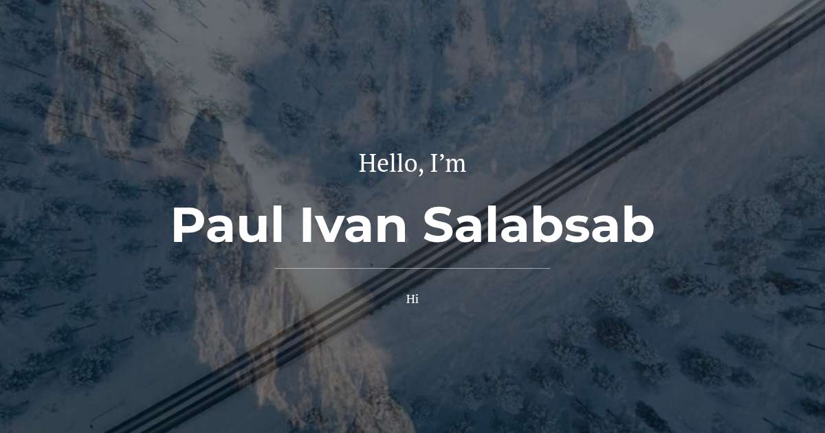 Paul Ivan Salabsab