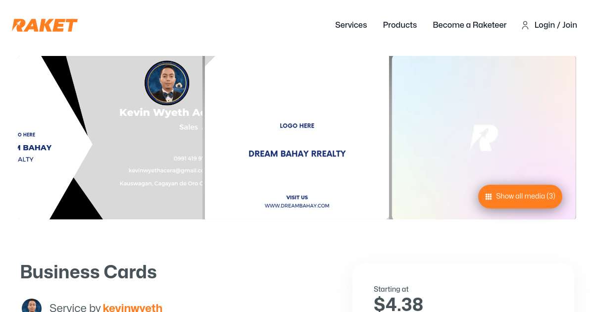 Business Cards by kevinwyeth - Raket.PH