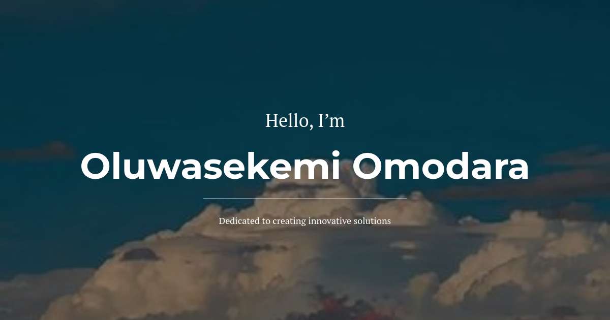 Oluwasekemi Omodara