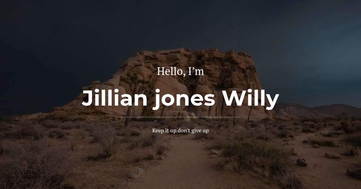 Jillian jones Willy