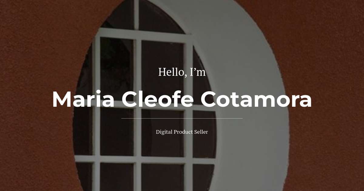 Maria Cleofe Cotamora