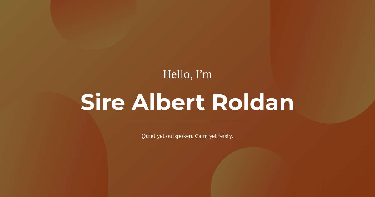 Sire Albert Roldan
