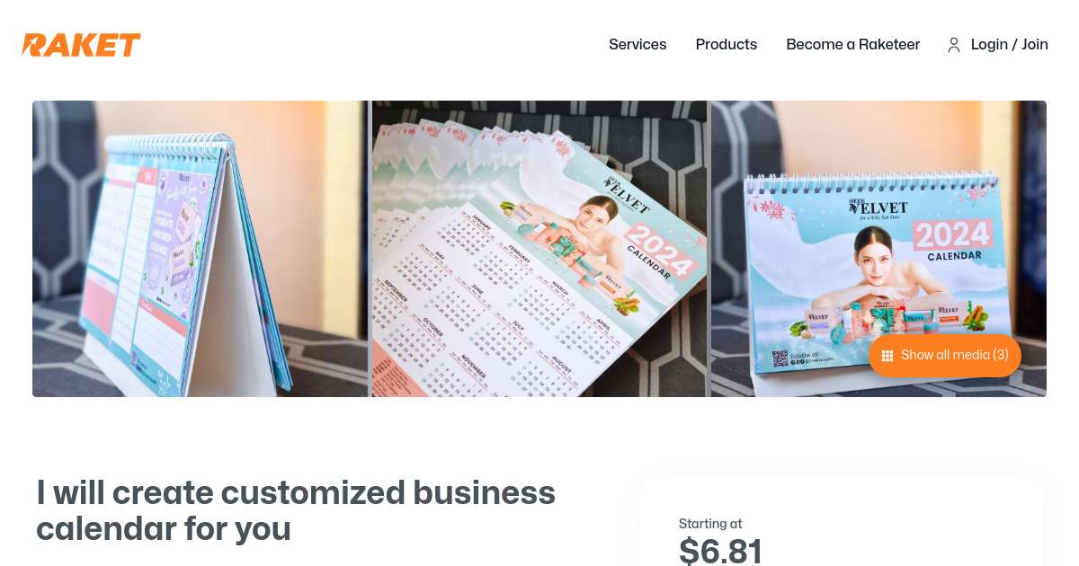 I will create customized business calendar for you by lopezjhanzhenesey ...