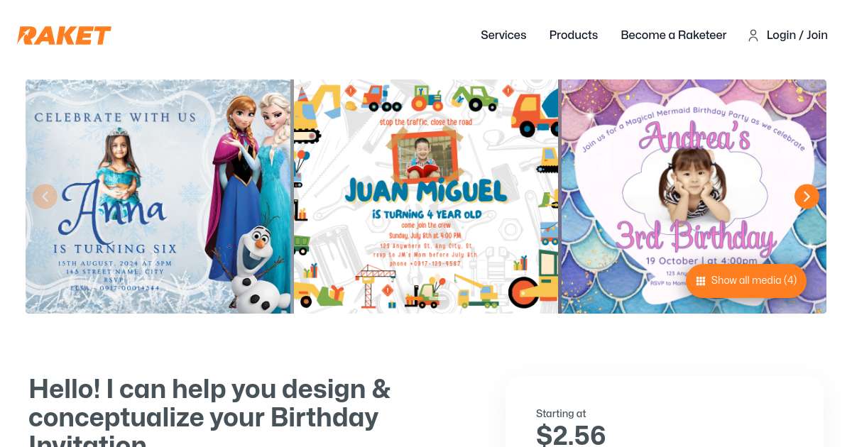 Hello! I can help you design & conceptualize your Birthday Invitation ...