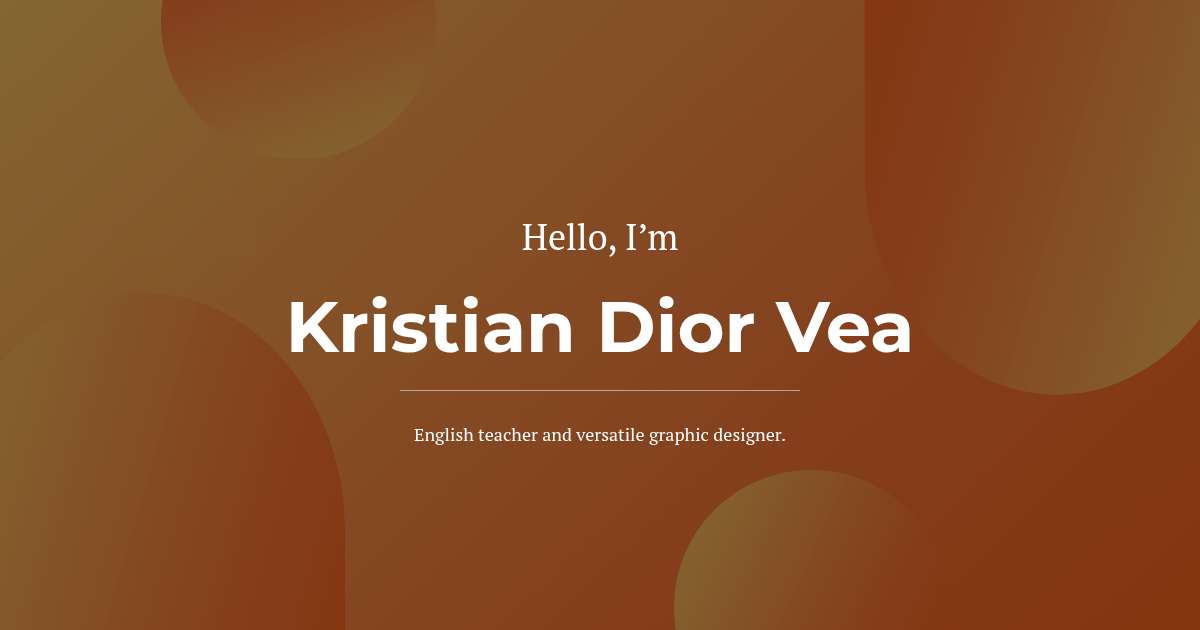Kristian Dior Vea