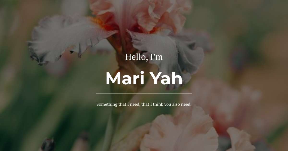 Mari Yah