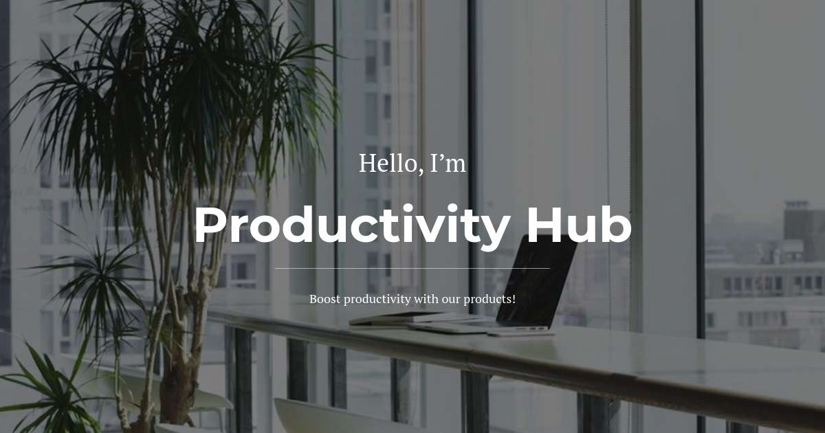 Productivity Hub