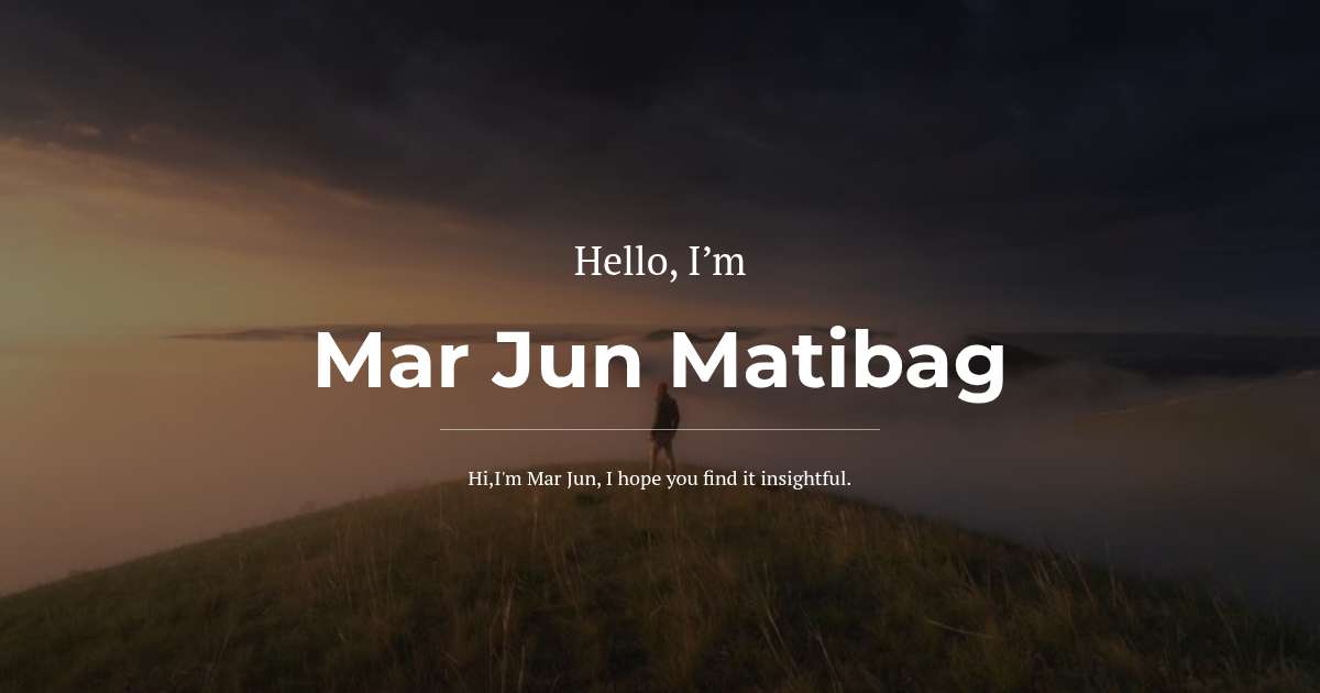 Mar Jun Matibag