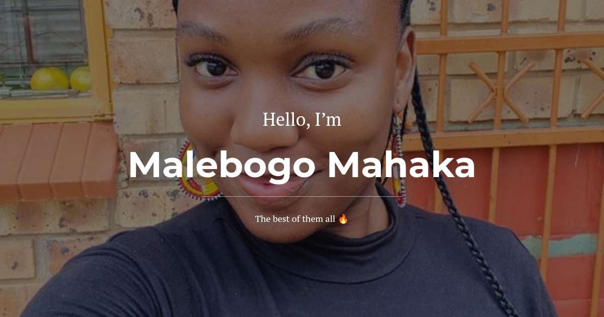 Malebogo Mahaka