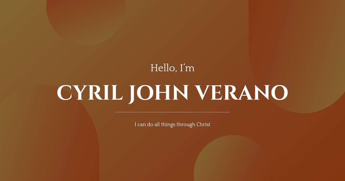 CYRIL JOHN VERANO