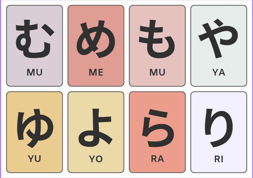 Hiragana Flash Cards Free - Infoupdate.org