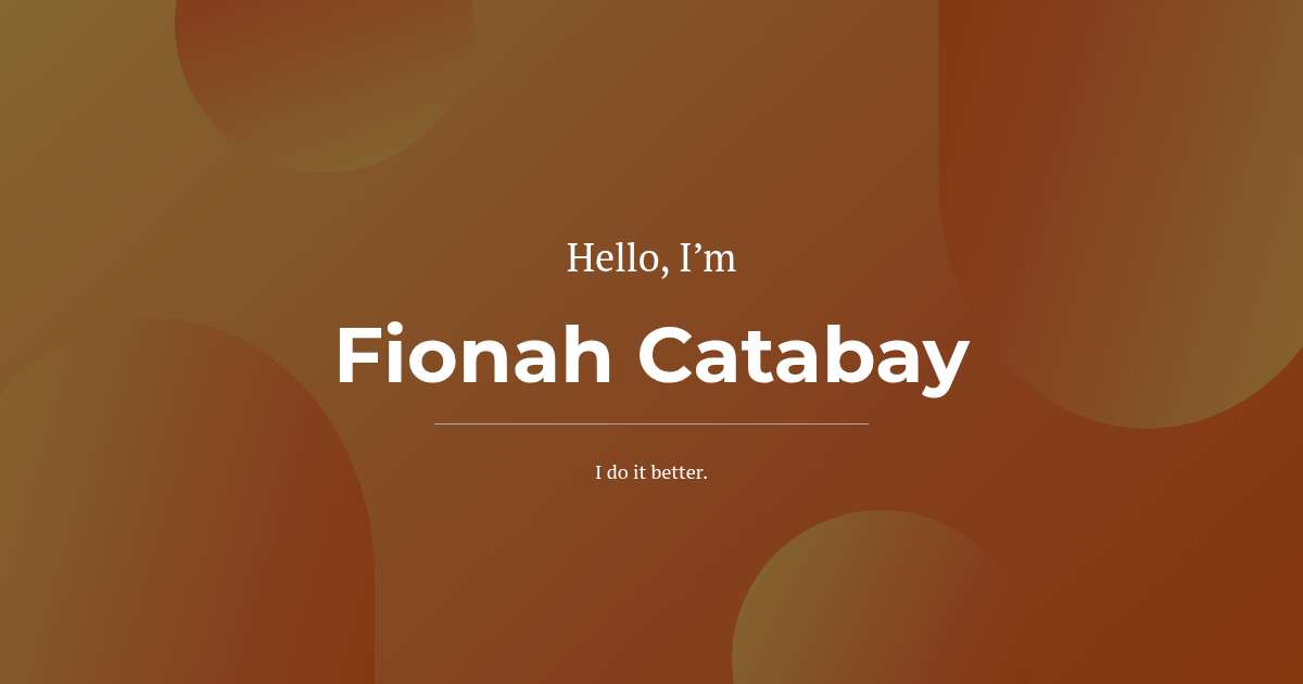 Fionah Catabay
