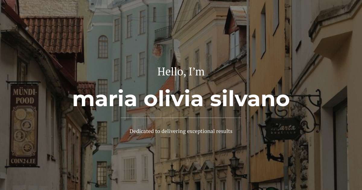 maria olivia silvano