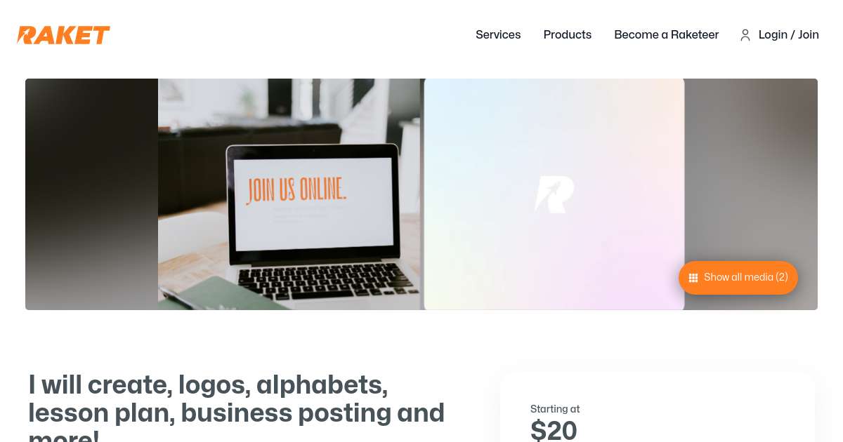 I will create, logos, alphabets, lesson plan, business posting and more ...