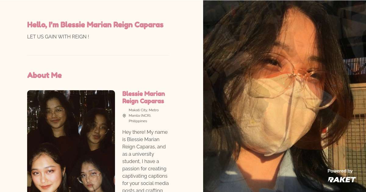 Blessie Marian Reign Caparas