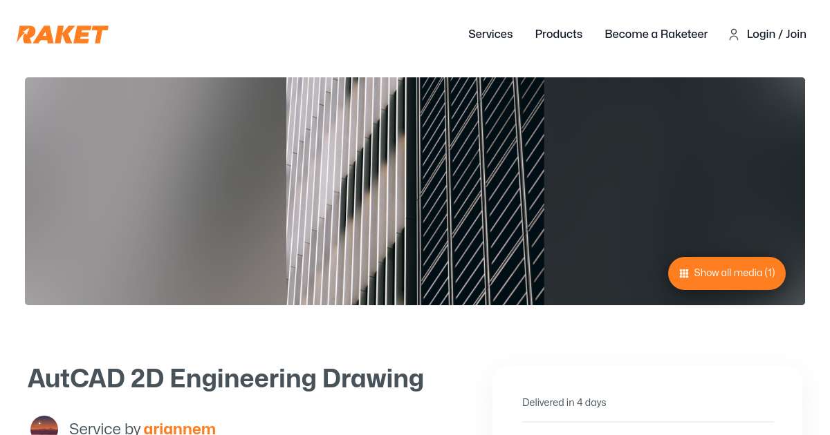 AutCAD 2D Engineering Drawing by nicm - Raket.PH