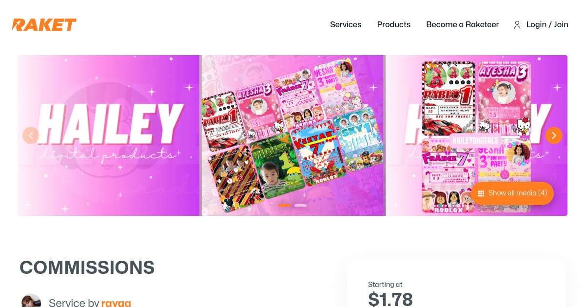 COMMISSIONS by rayaa - Raket.PH