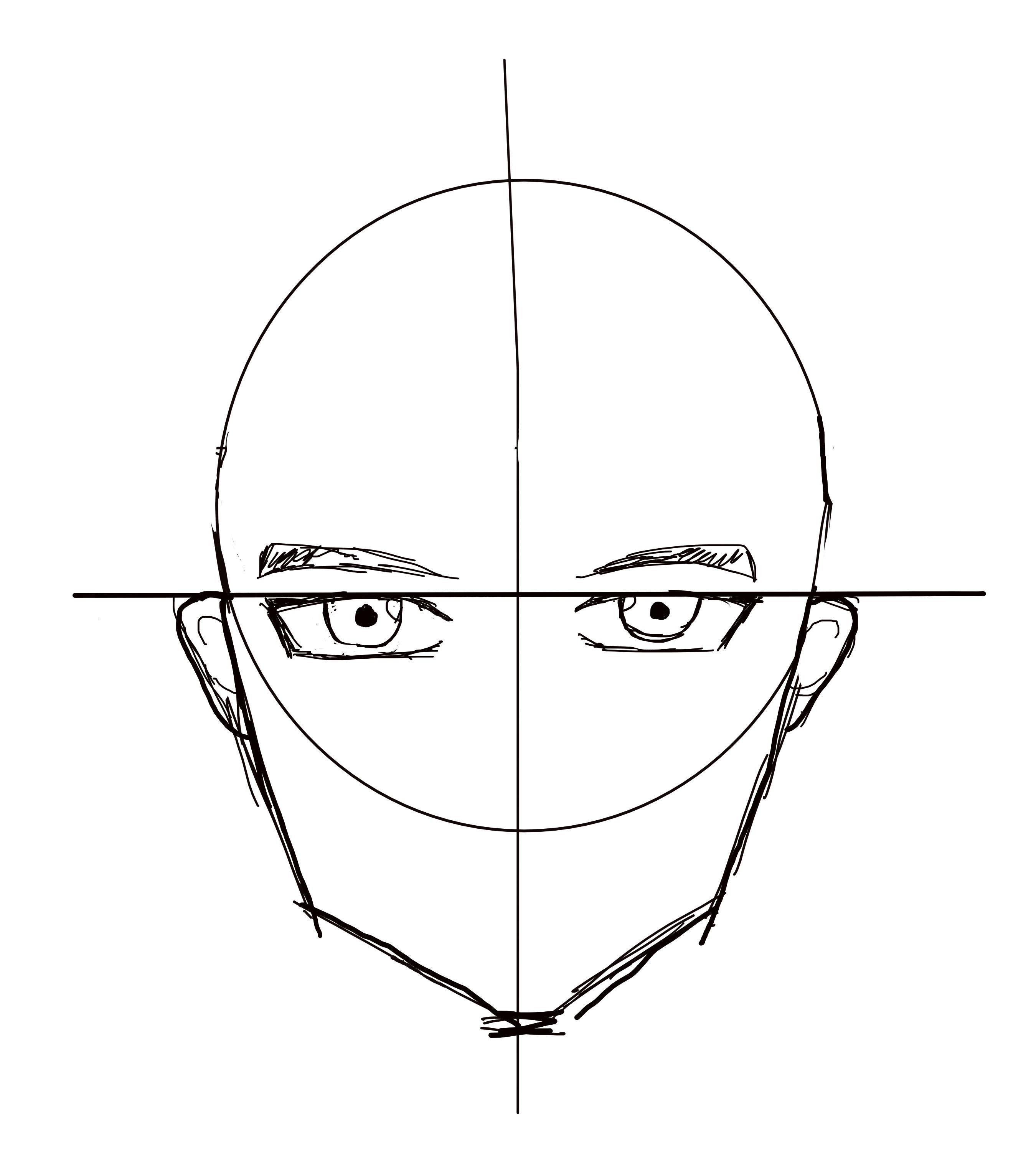 How To Draw A Head Of Anime