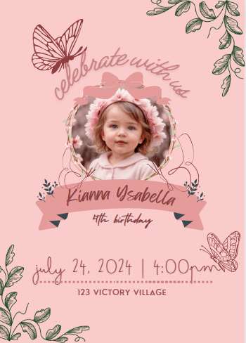 Butterfly Invitation Backgrounds
