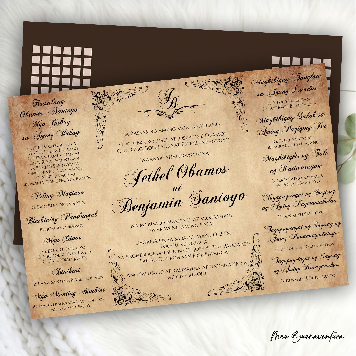 Example Wedding Invitation In The Philippines What's The Number One