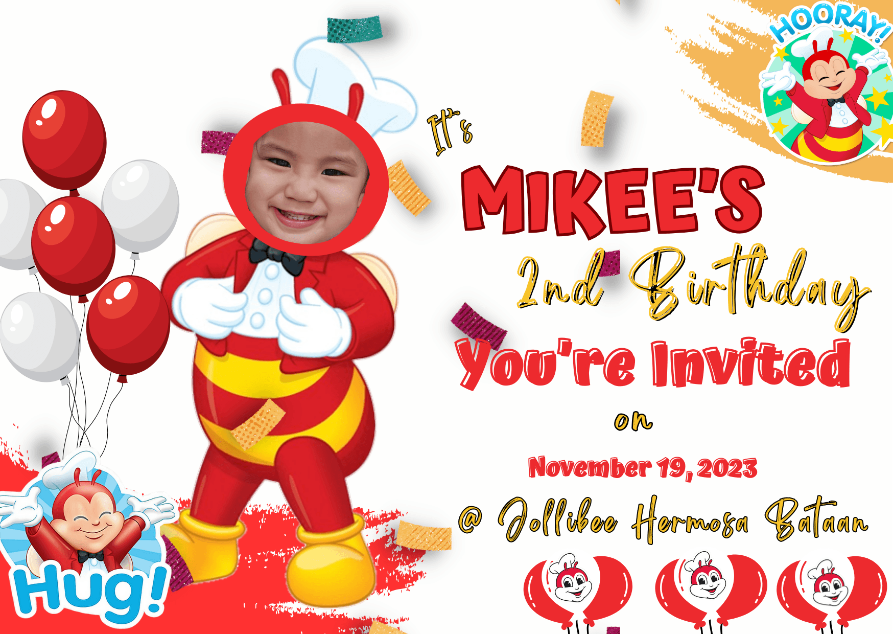 Jollibee Background Design Template