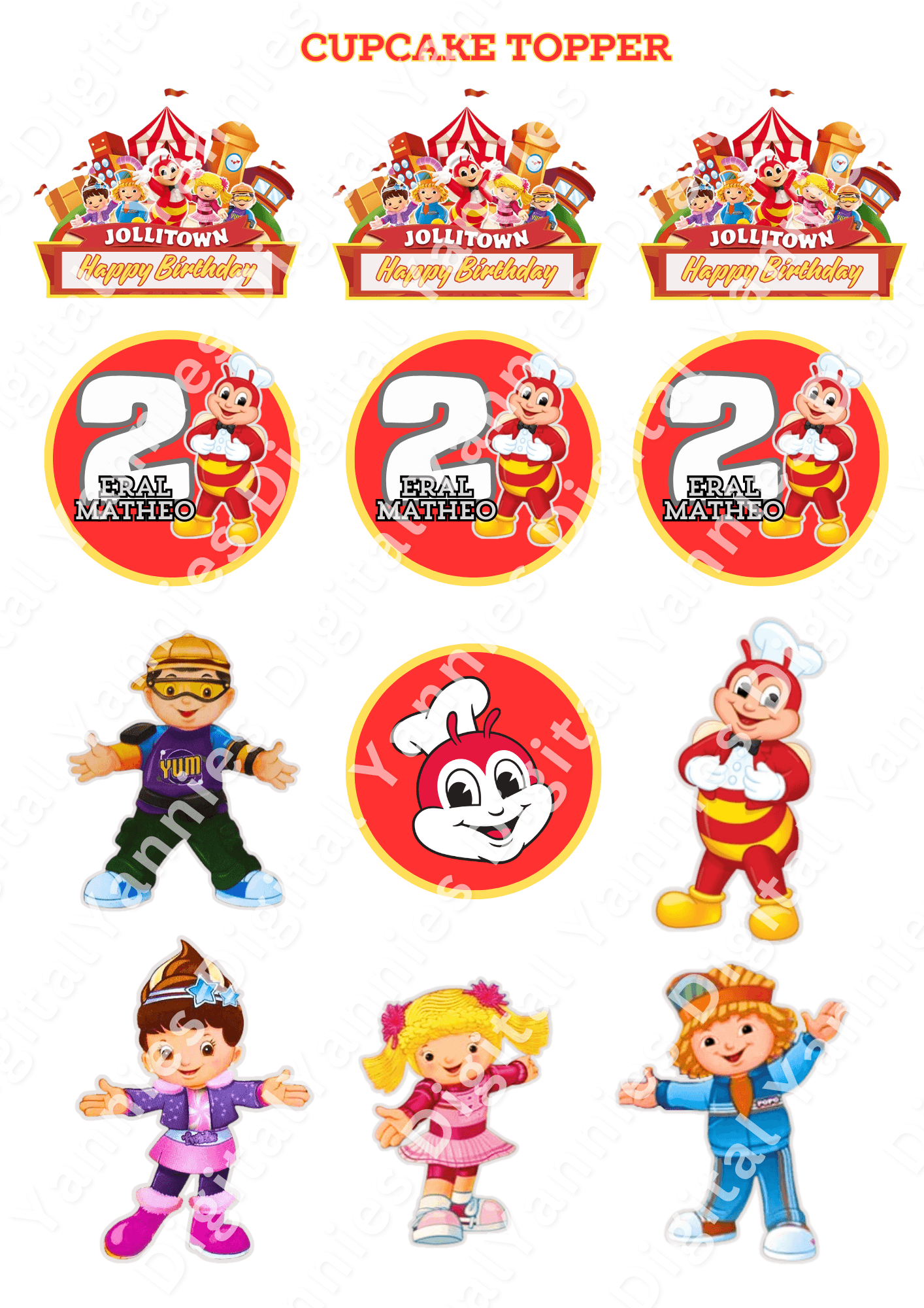 Jollibee Cakes