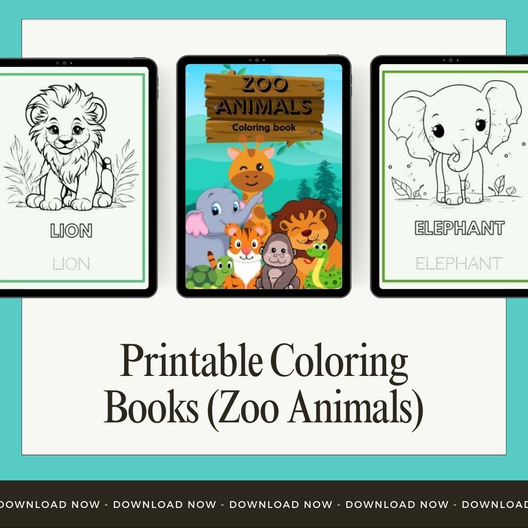 Printable Zoo Animal Books Free Printable Zoo Coloring Pages