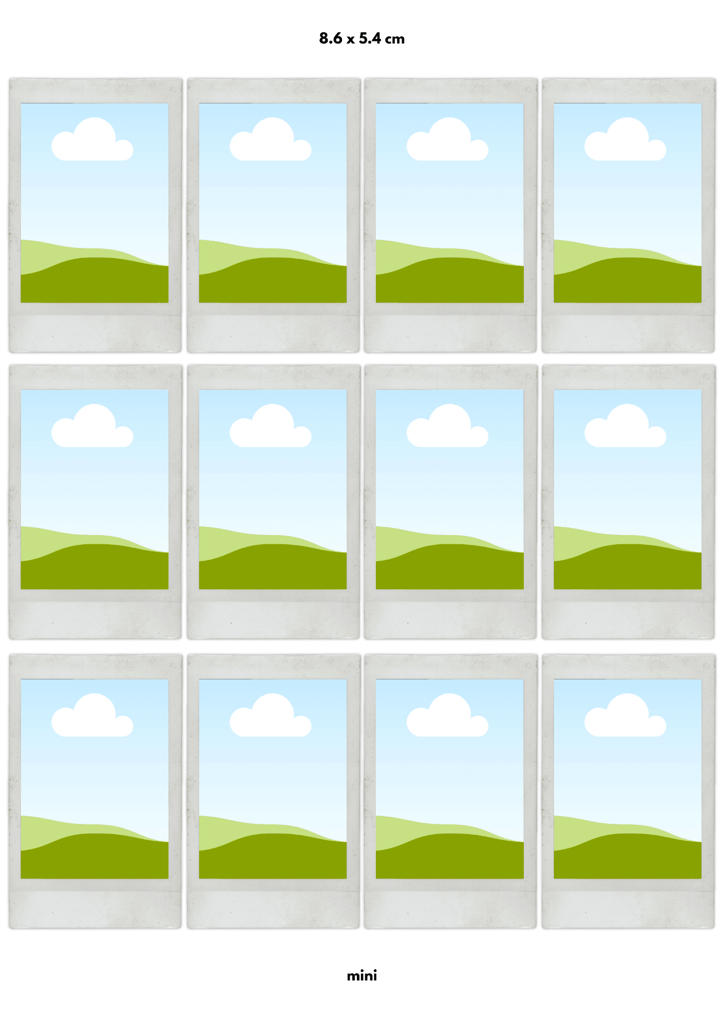 Printable Polaroid Template