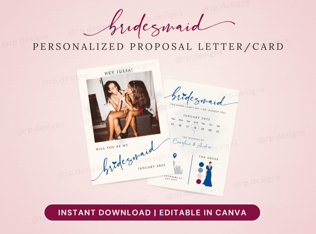 Bridesmaid Letter Example