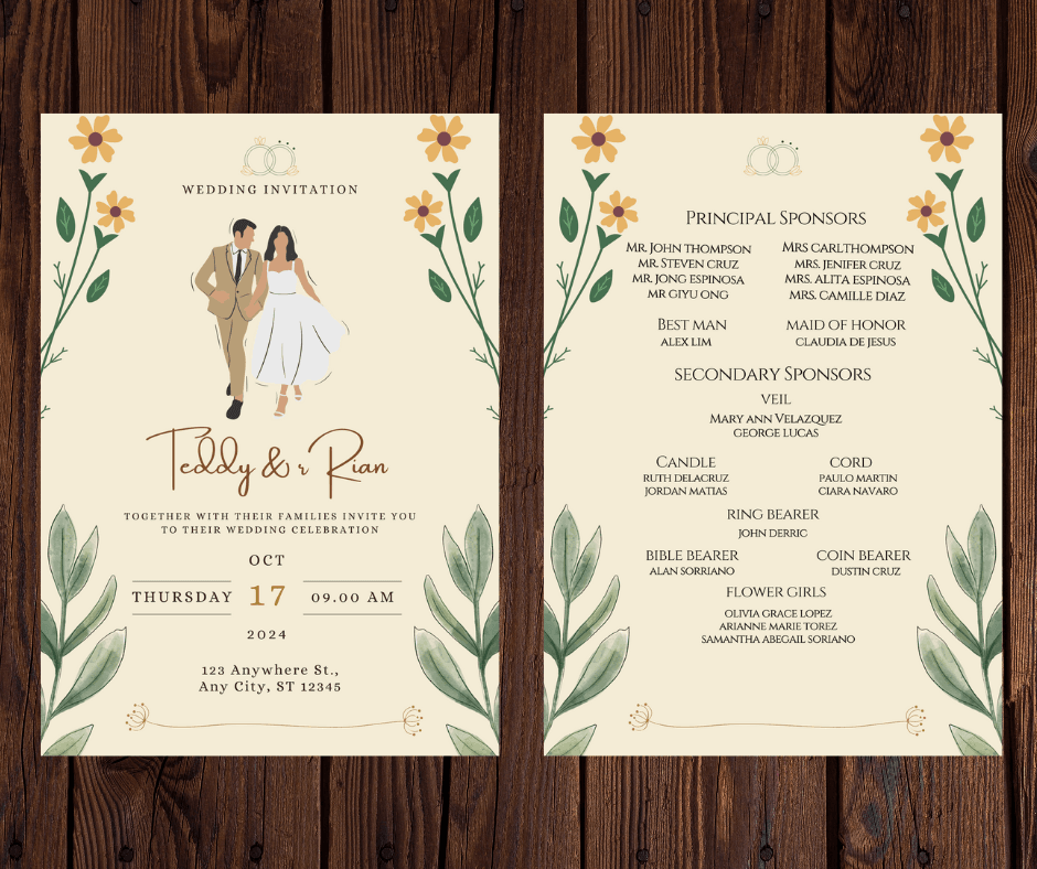 Wedding Invitation Wording From Bride And Groom Philippines A Complete