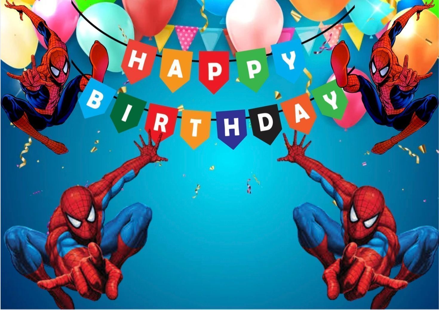 Spiderman Background For Birthday Spiderman Backdrop Boys Birthday