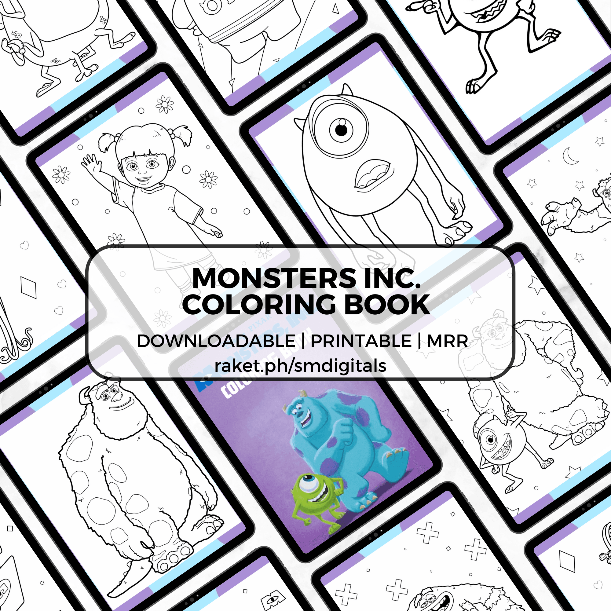 Monsters Inc Coloring Pages CDA (The Child Detection Agency) Coloring