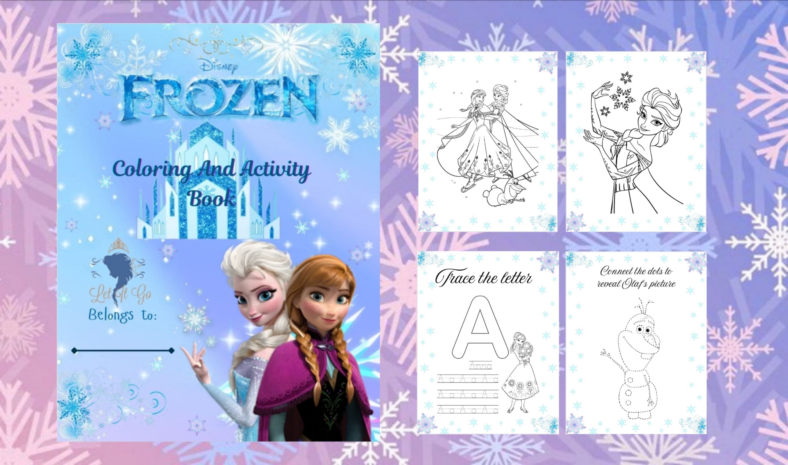 Frozen Activity Book FROZEN 2 Coloring Book BAZIC Products