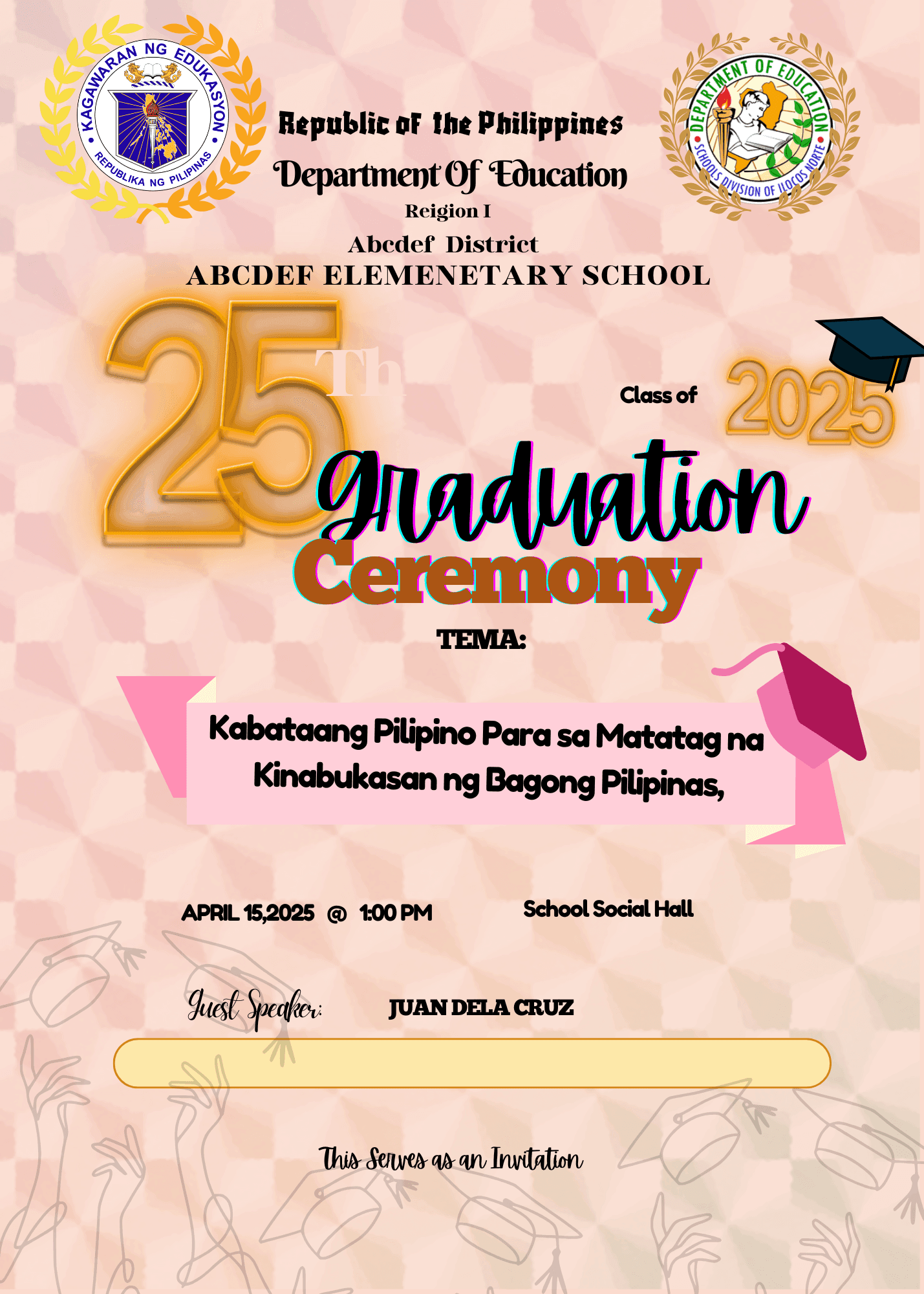 Graduation Ceremony Program Template