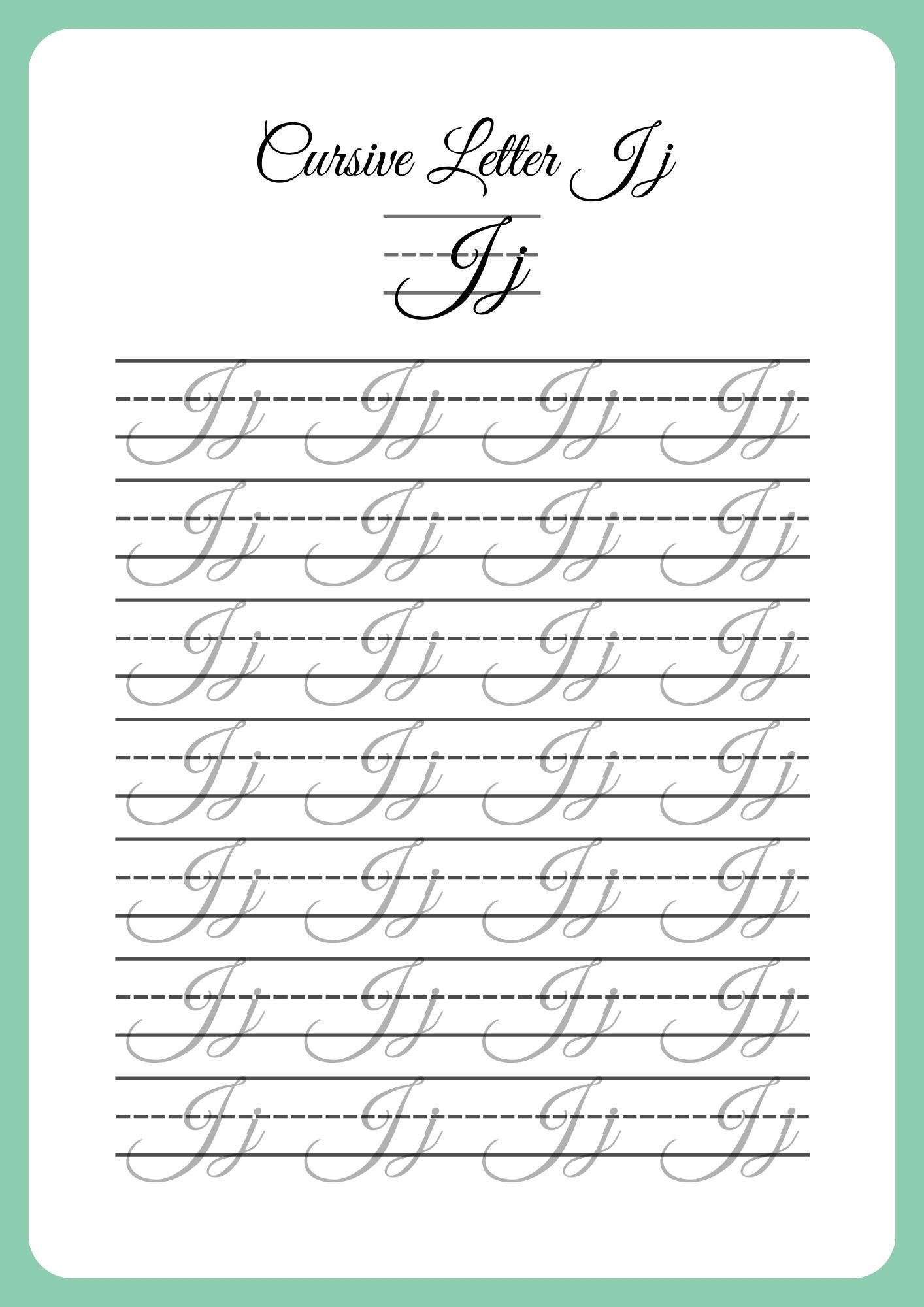 How To Write All The Cursive Letters - Infoupdate.org