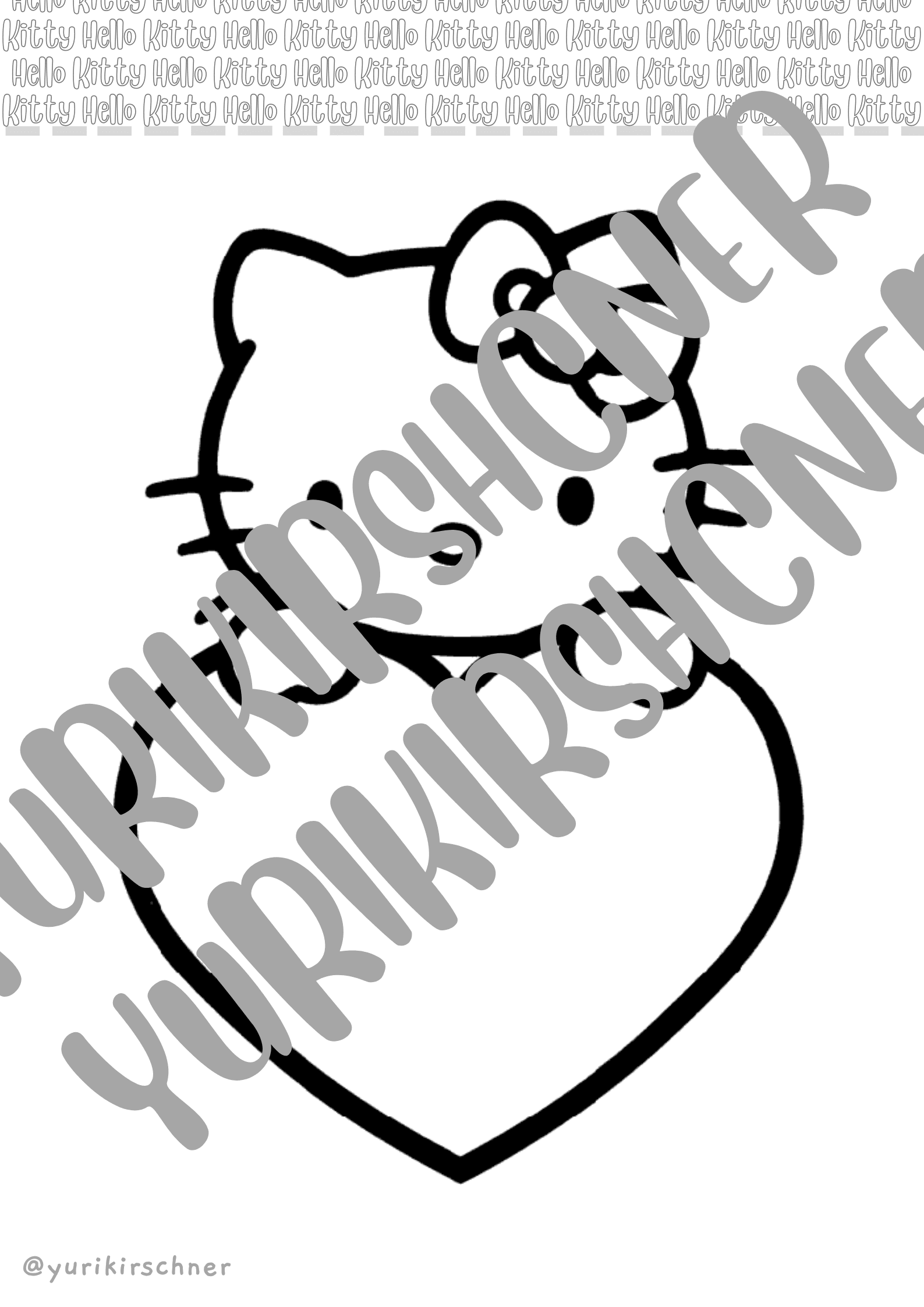Hello Kitty Stencil Printable Llama 2 Step Topaz Stencil