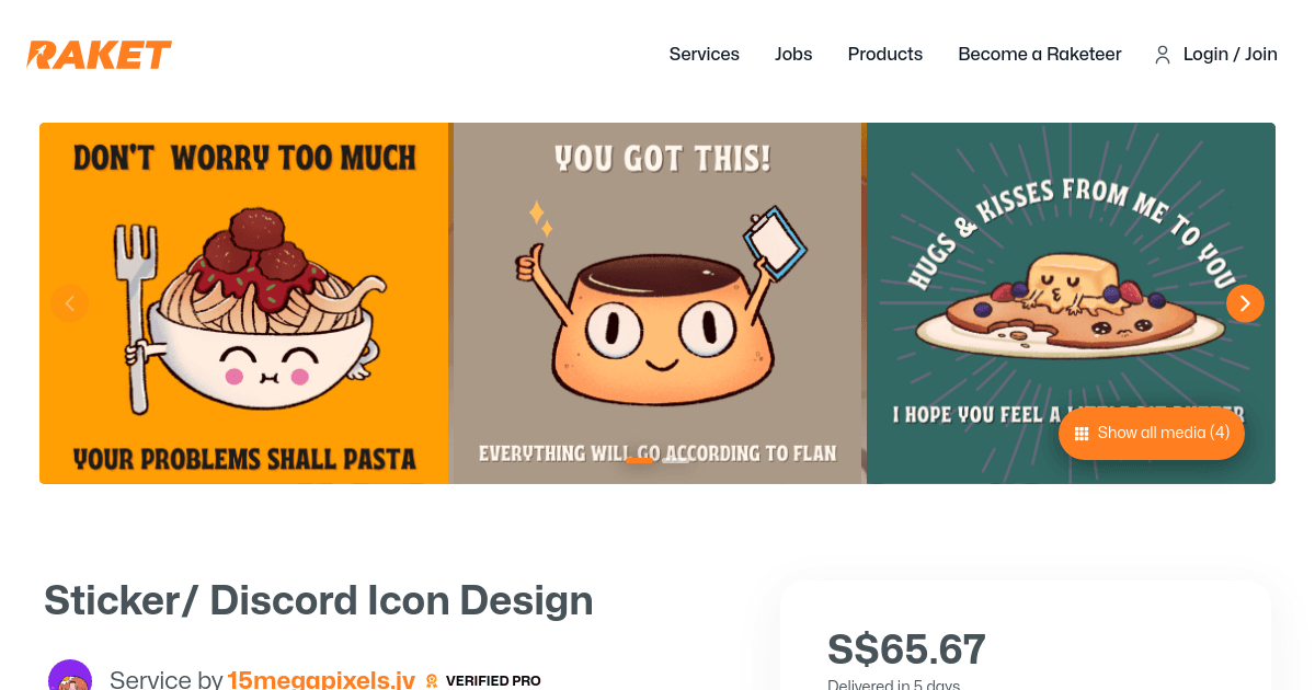 Sticker/ Discord Icon Design by 15megapixels.jv - Raket.PH