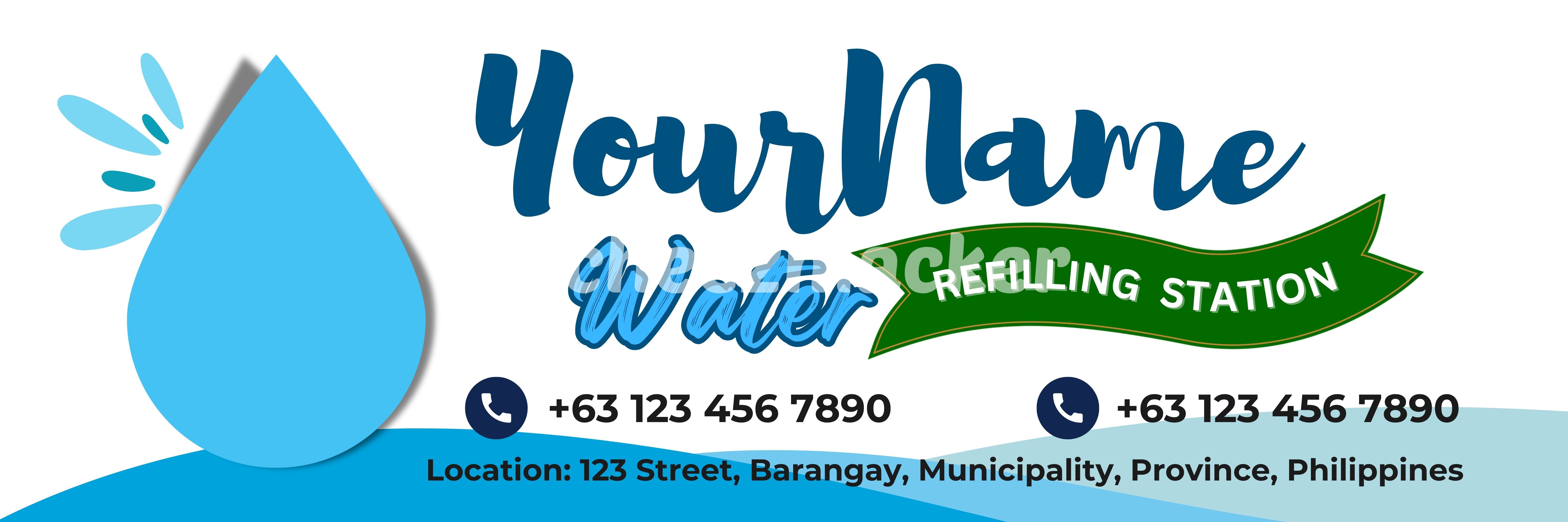 Water Refilling Station Logo