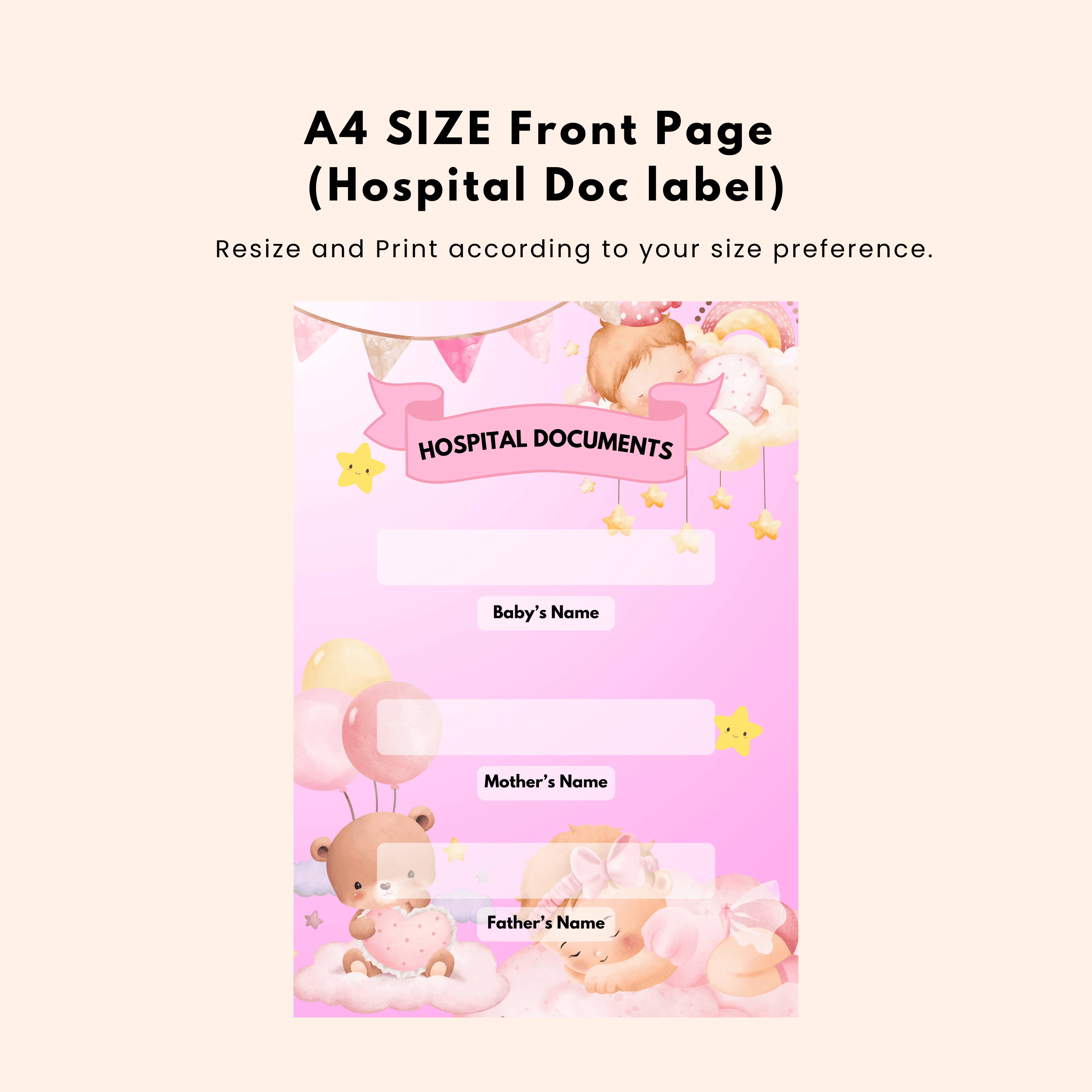 Baby Girl Address Label Pink Little Feet Baby Shower Stickers, Thank