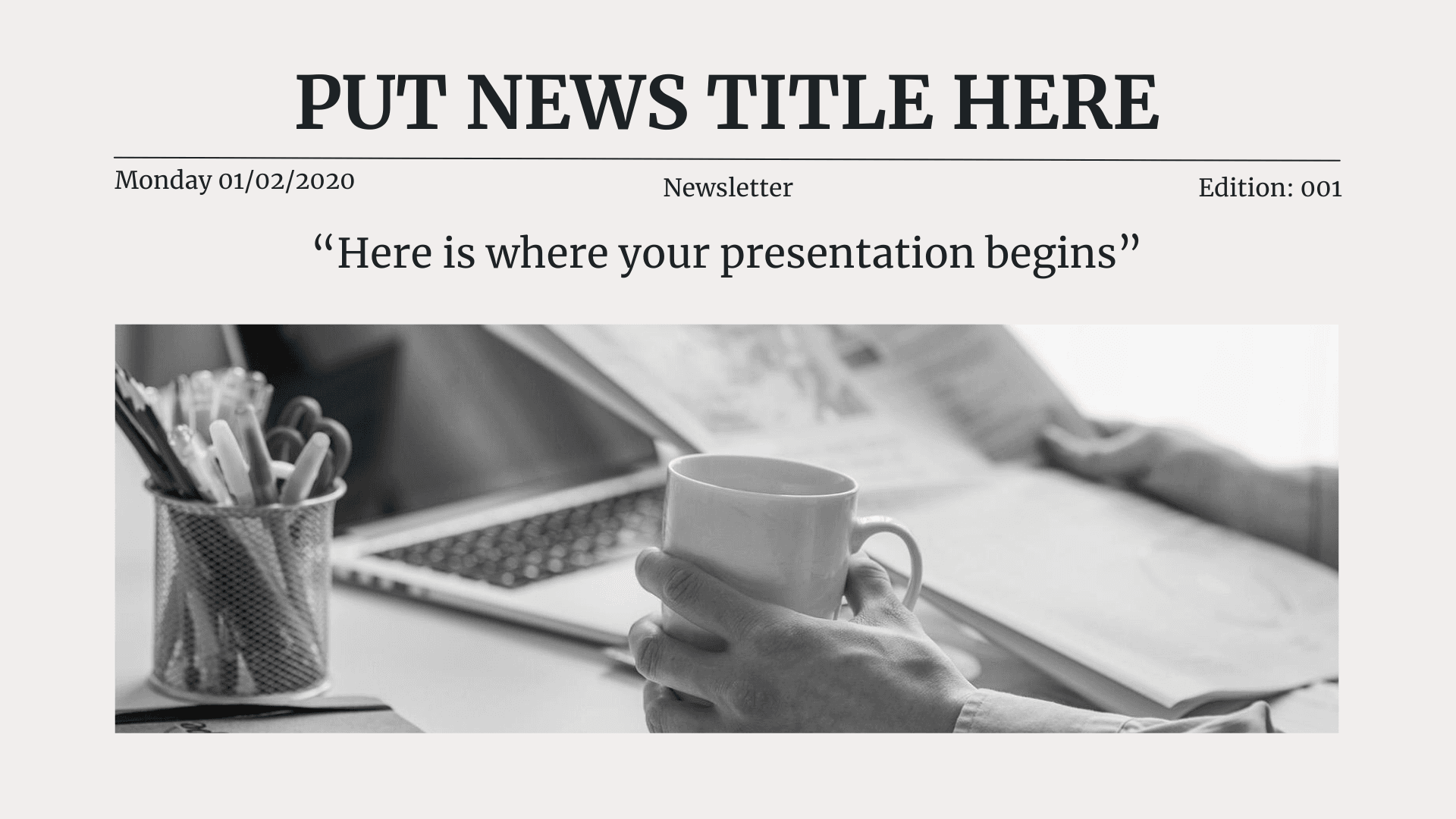 Newspaper Template For Powerpoint