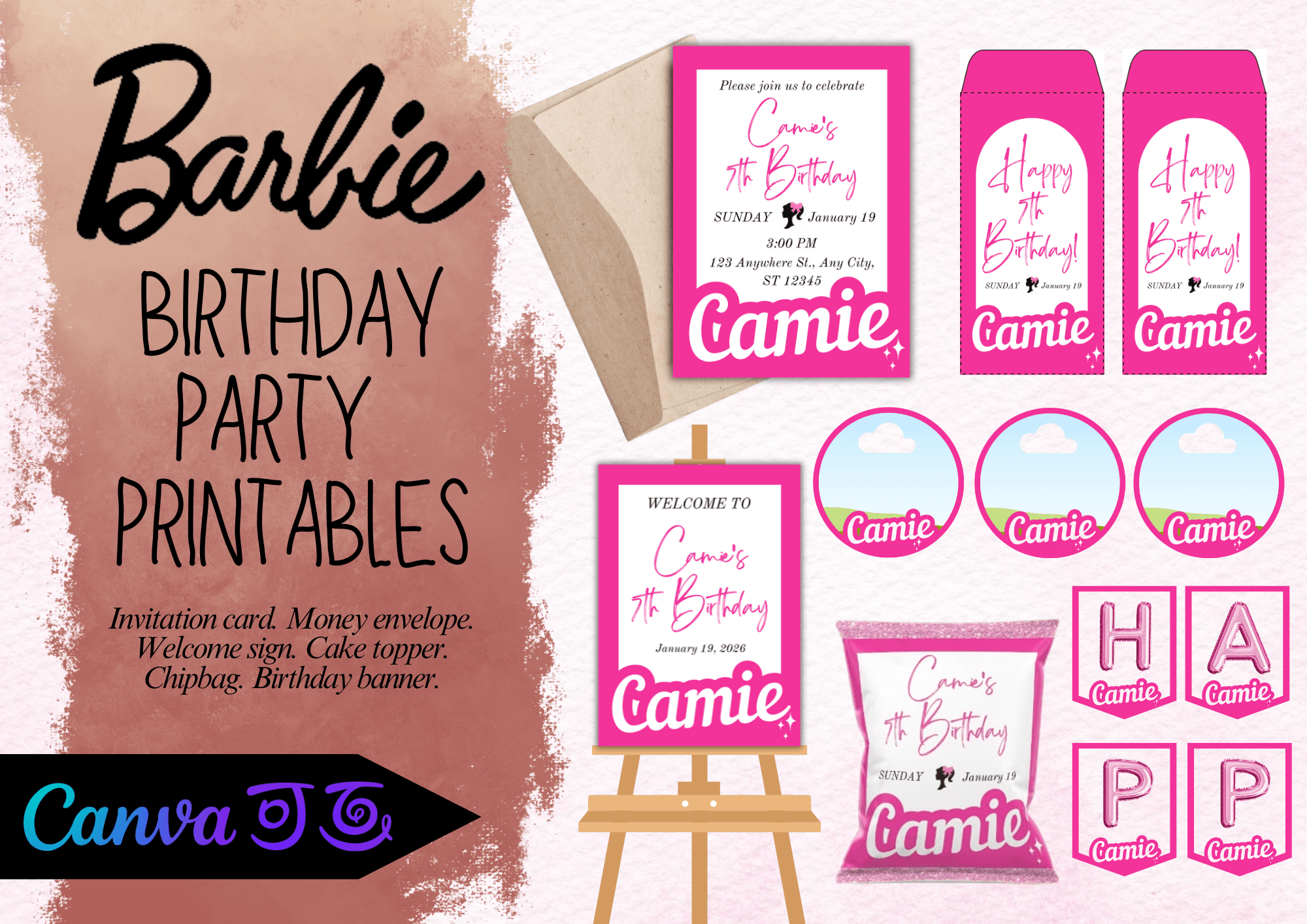 Barbie Birthday Printables