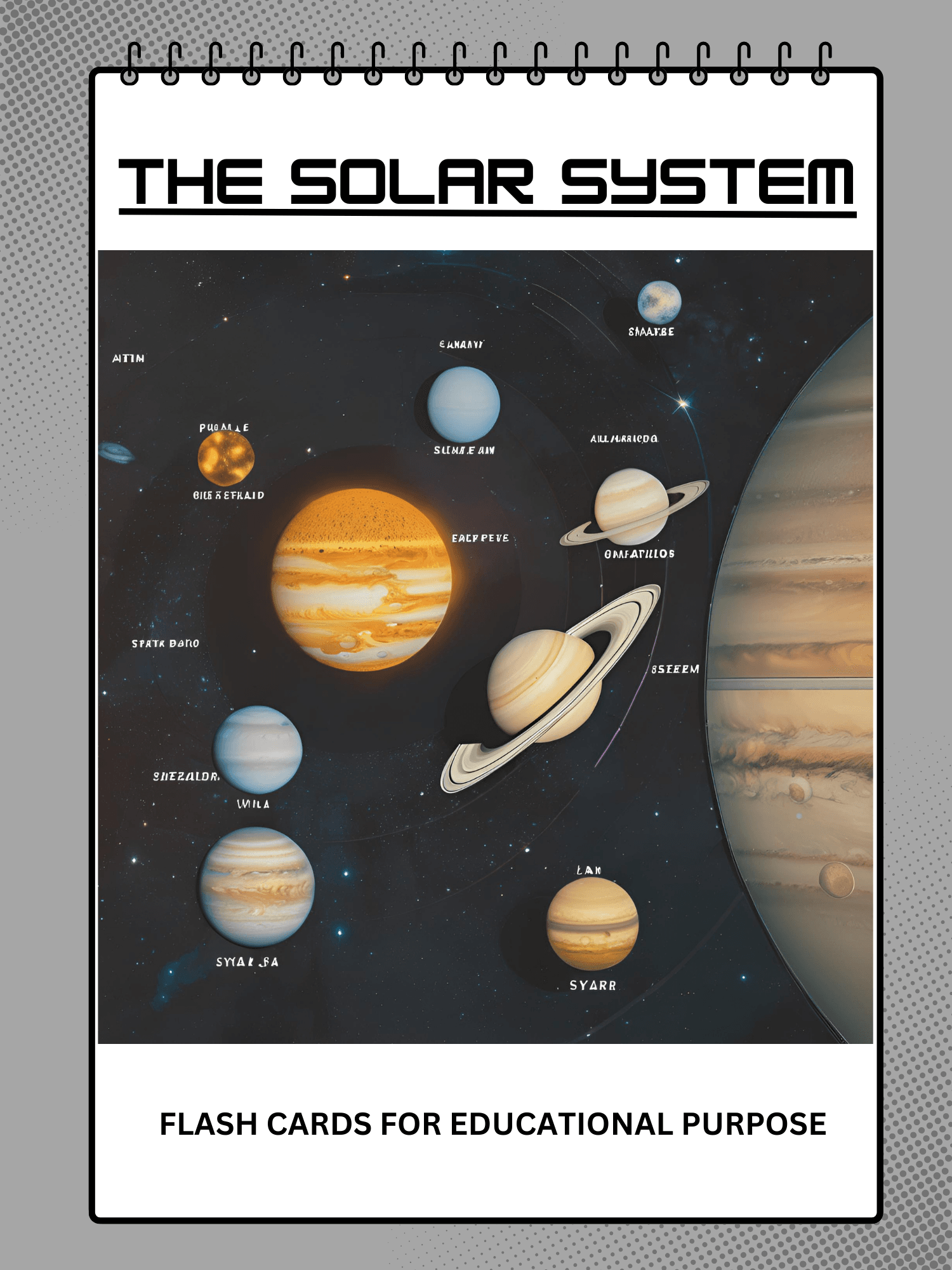Solar System Printable Flash Cards