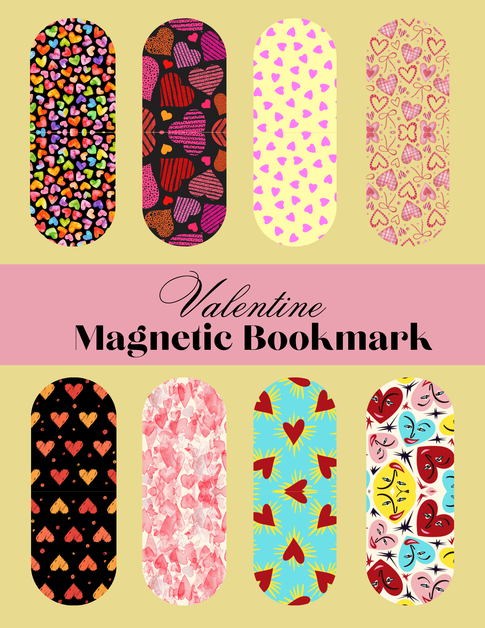 Printable Bookmarks Templatepdf