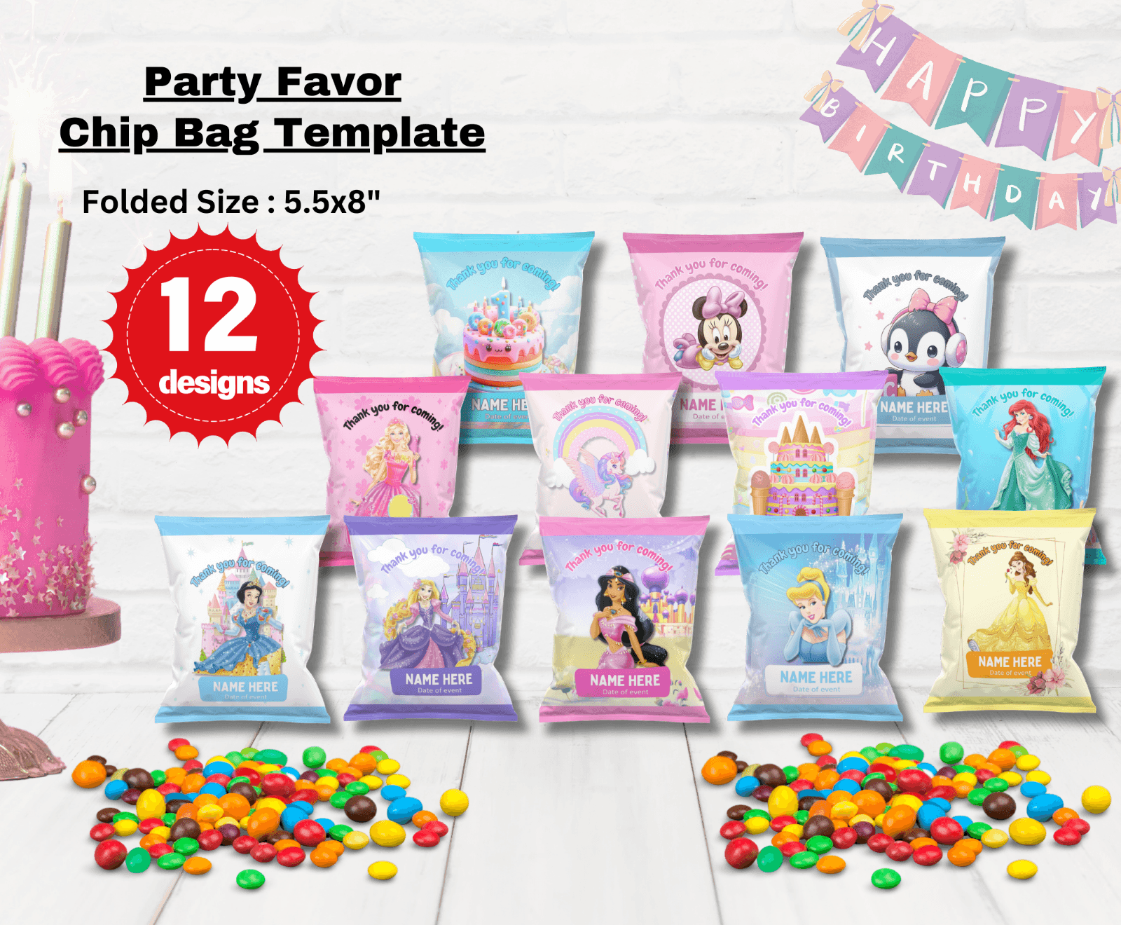 Diy Chip Bags Personalized Templates Chip Bag Template| How To Create
