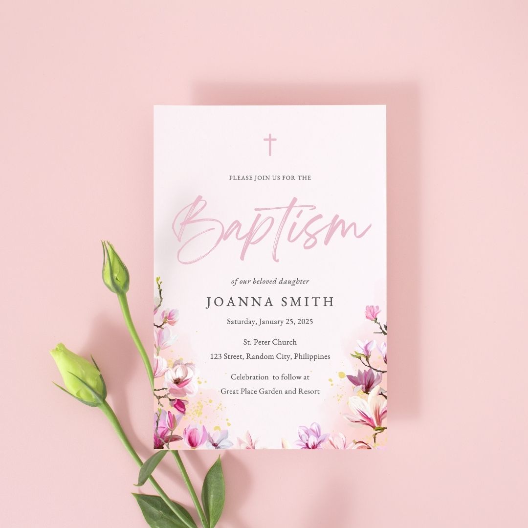 Baptism Invitation Boarder PASSPORT TO OUR HAPPINESS