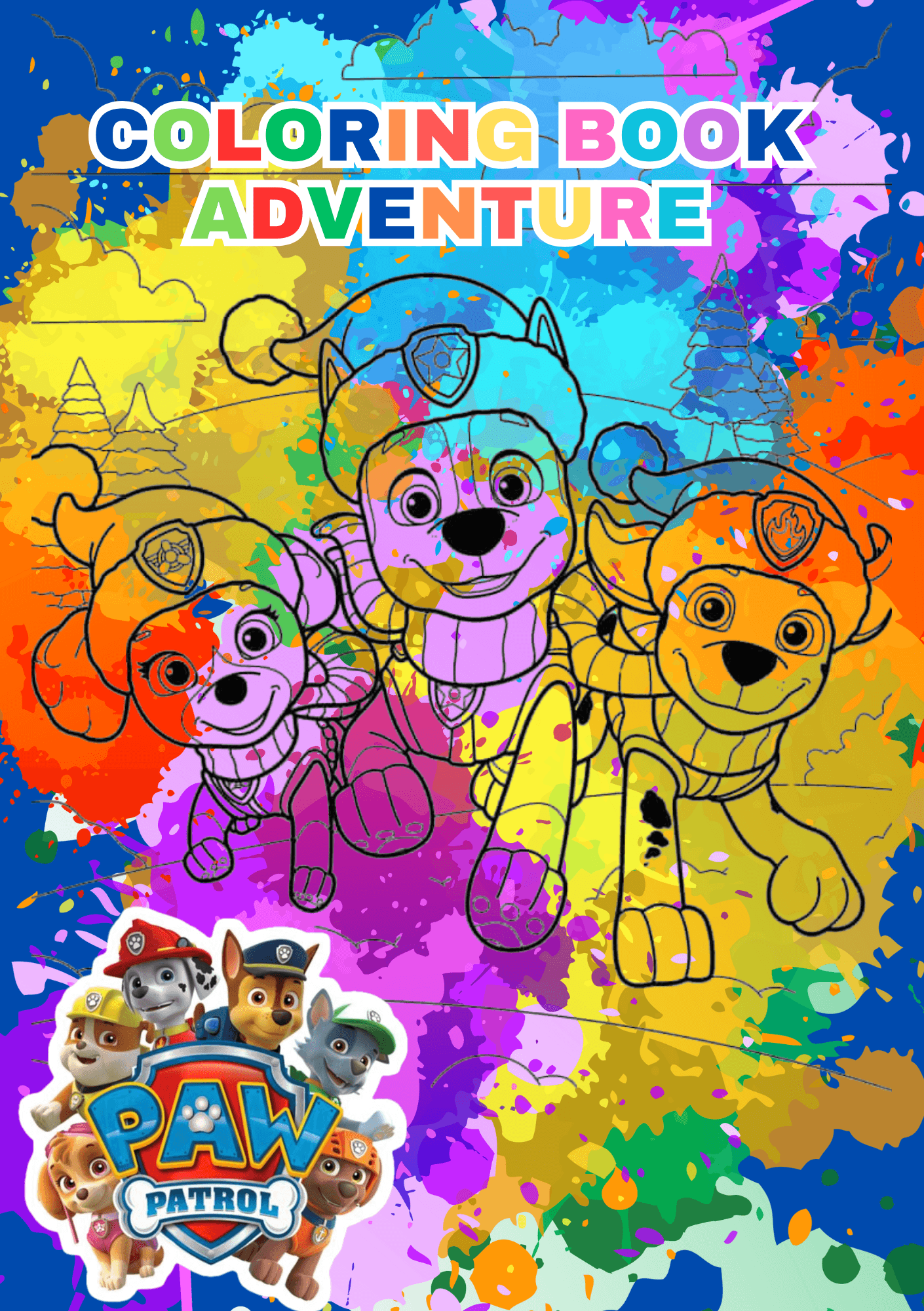 Coloring Paw Patrol Chase Ryder Coloring Book Page