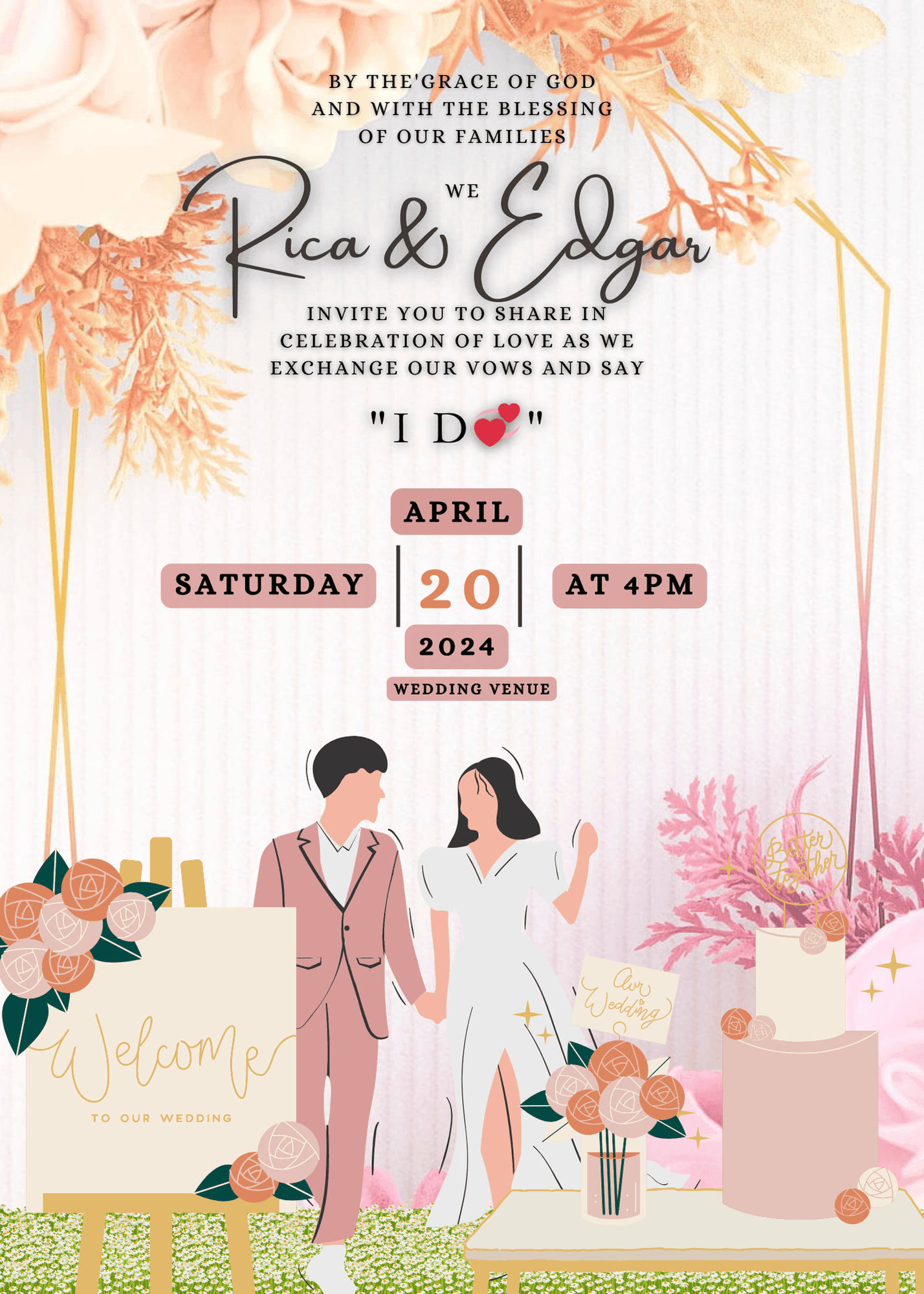 Wedding invitation layout design | Beachweddingtips.com